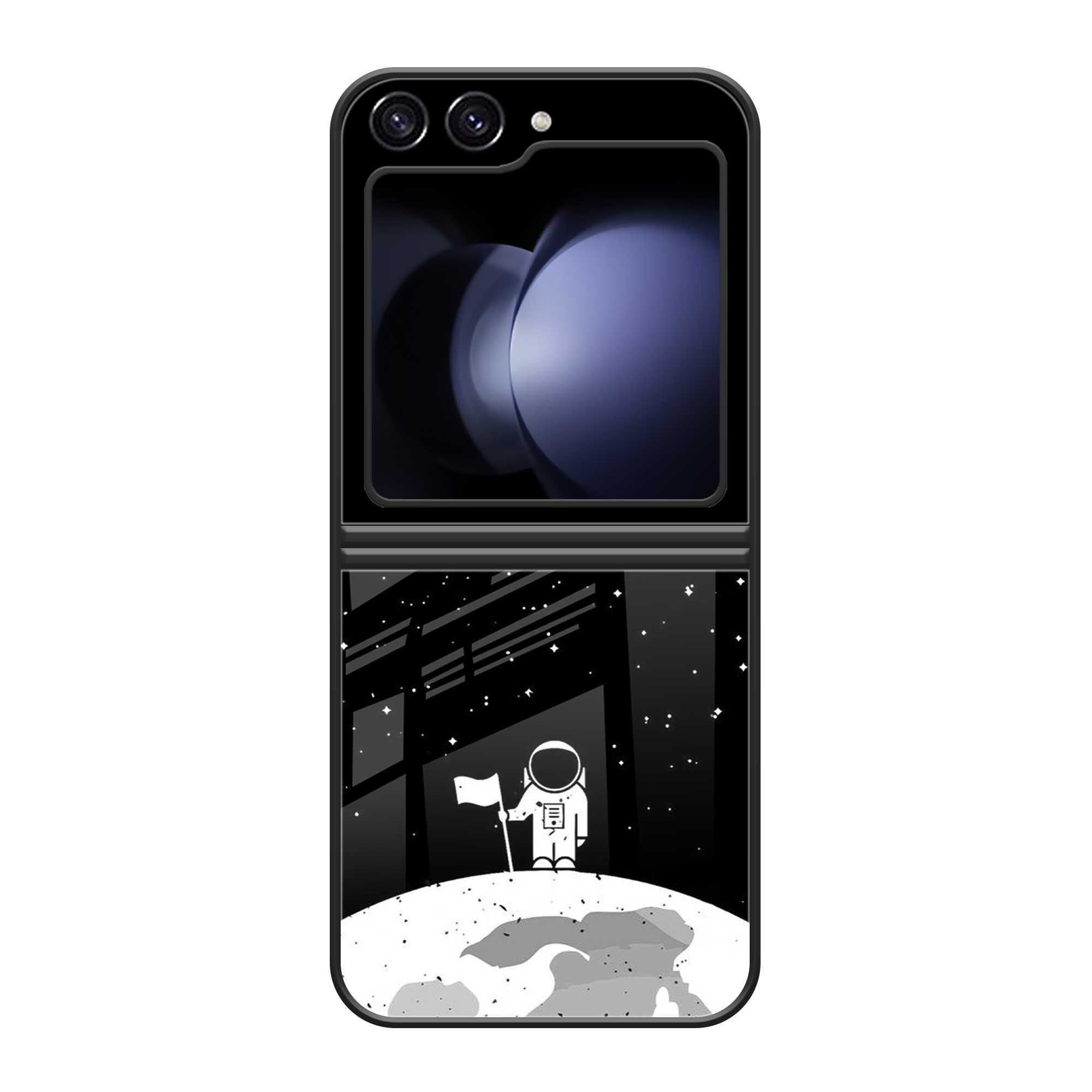 Astronaut on Moon Samsung Z Flip 6 Glass Case – Stayclassy