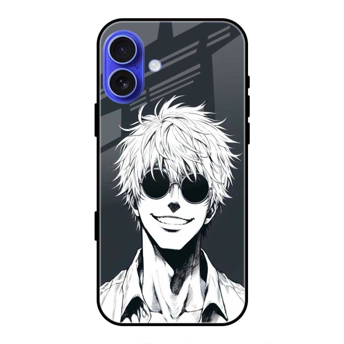 Anime Boy iPhone 16 Glass Case – Stayclassy