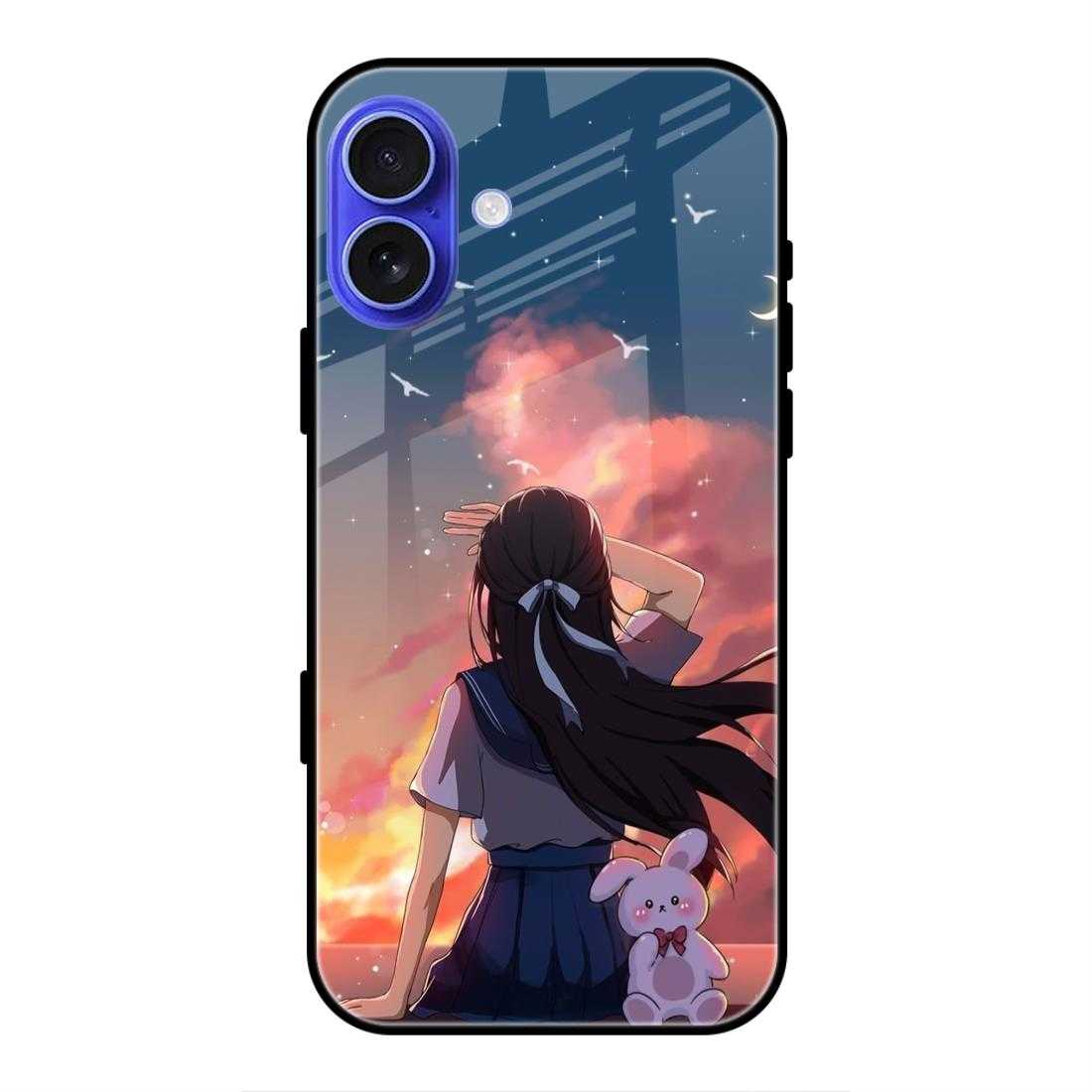 Anime Girl iPhone 16 Glass Case – Stayclassy