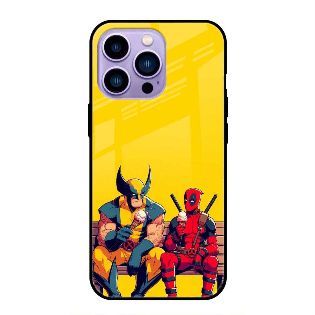 Deadpool Cartoon iPhone 16 Pro Glass Case – Stayclassy