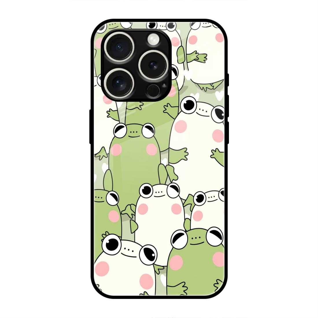 Cute Frogs iPhone 13 Pro Glass Case – Stayclassy