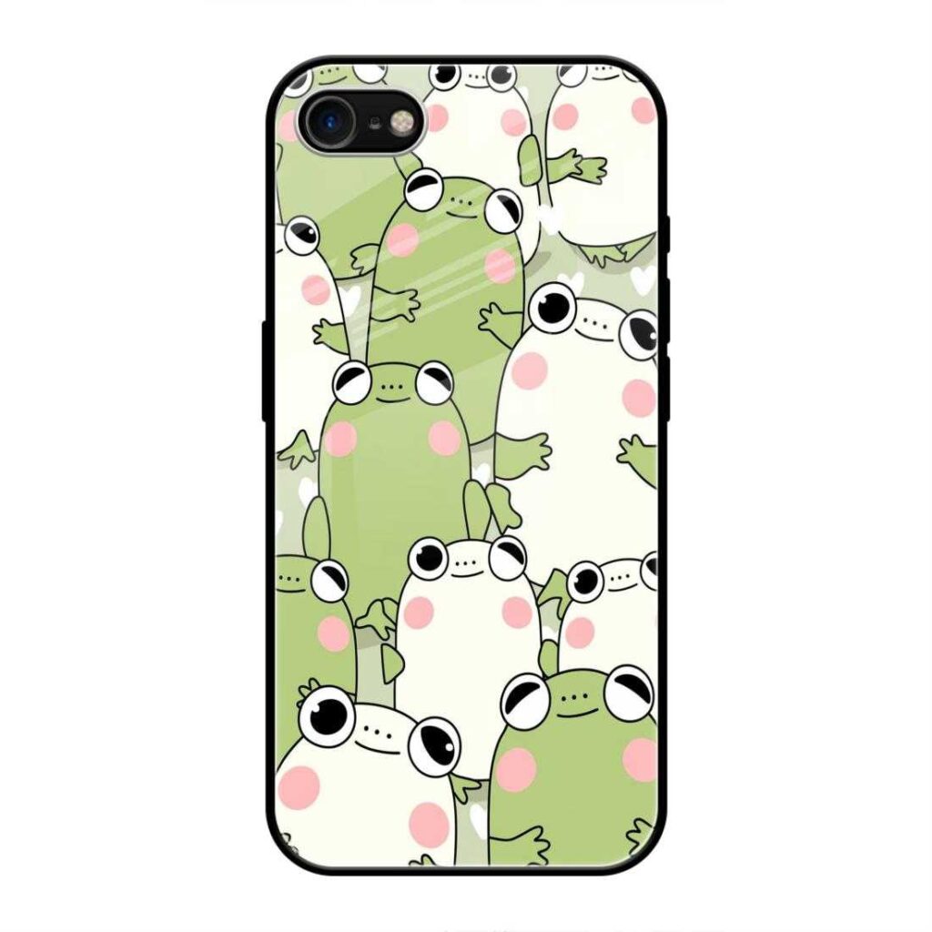 Cute Frogs iPhone 16E Glass Case – Stayclassy