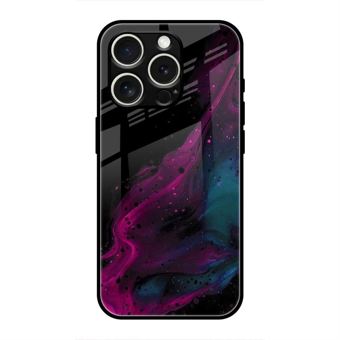 Purple Wave Art iPhone 16 Pro Max Glass Case – Stayclassy