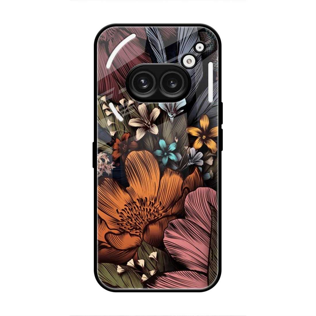 Vintage Floral Pattern Nothing Phone 2A+ Glass Case – Stayclassy
